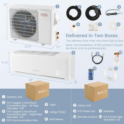 24000 BTU Wifi Enabled Split Air Conditioner 21 SEER2 208-230V Sale ...