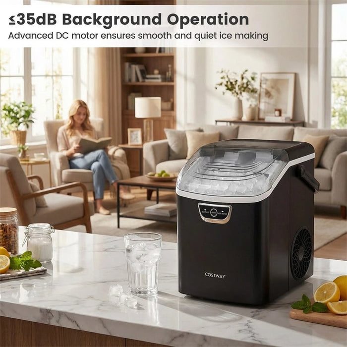 Nugget Ice Maker Countertop 33lbs/Day Portable Sonic Ice Machine ...