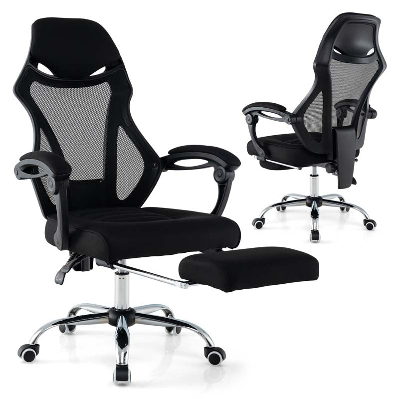 Ergonomic Mesh Office Chair with Footrest & Tilting Backrest Sale ...