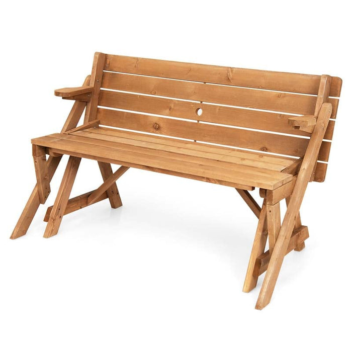 2-in-1 Convertible Wooden Picnic Table Bench Sale, Price & Reviews ...