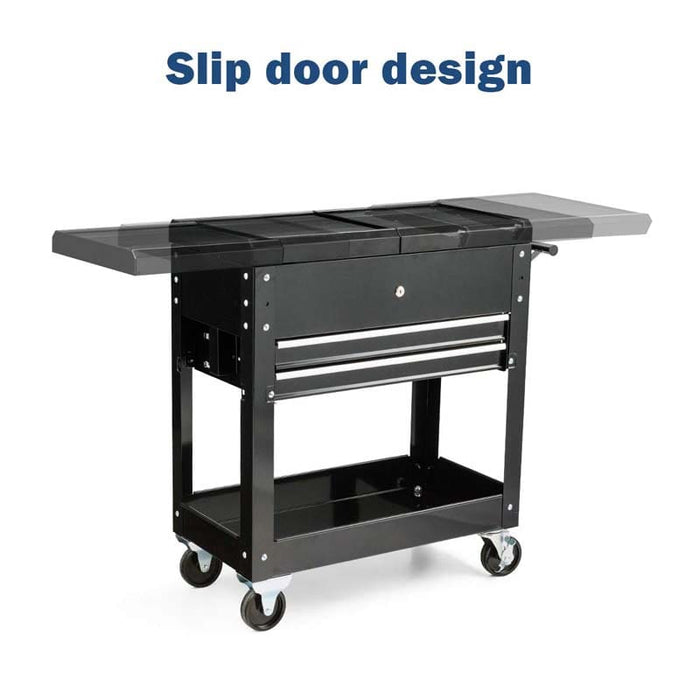 4-Tier Rolling Tool Cart with Lockable Drawers & Sliding Top Sale ...