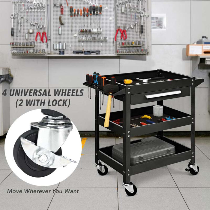 330 LBS Heavy Duty 3 Tier Rolling Tool Cart Sale, Price & Reviews - Eletriclife