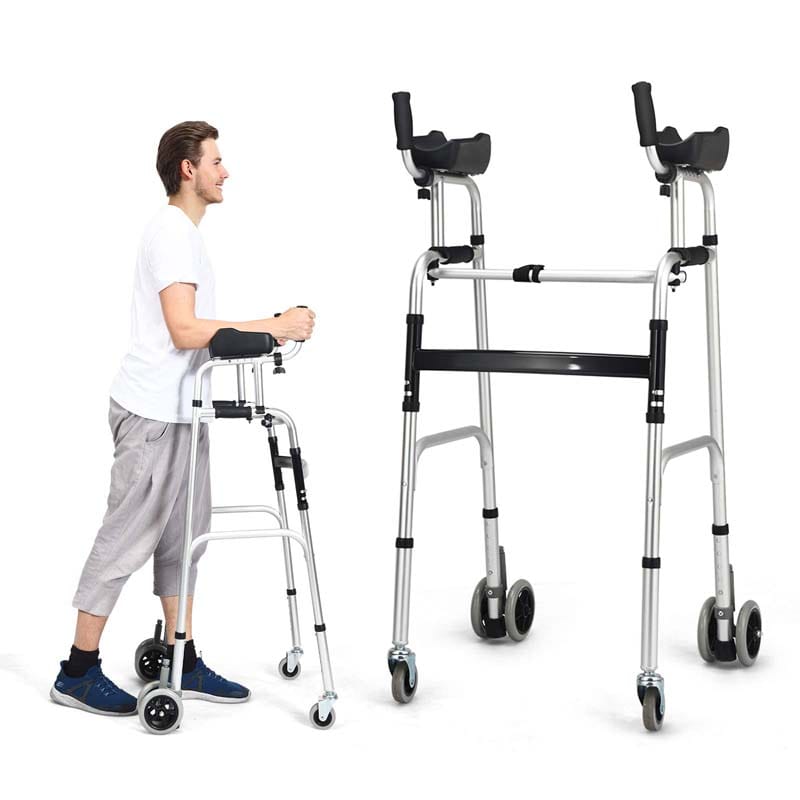 Folding Standard Walker with 5" Wheels Sale, Price & Reviews - Eletriclife