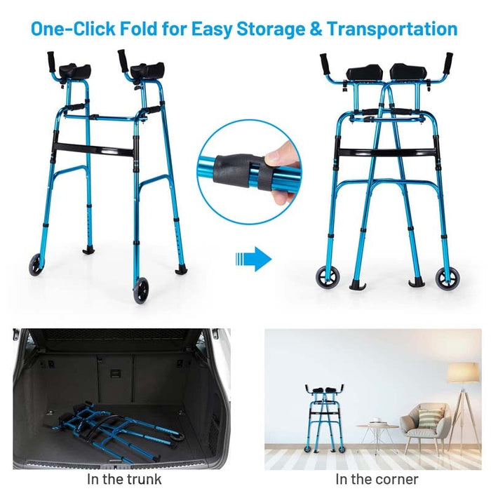 Foldable Walker w/ Removable Arm Support Pad Sale, Price & Reviews ...