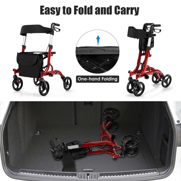 Folding Rollator Walker with 8 inch Wheels Sale, Price & Reviews ...
