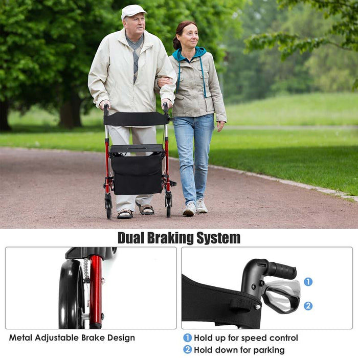 Folding Rollator Walker with 8 inch Wheels Sale, Price & Reviews ...