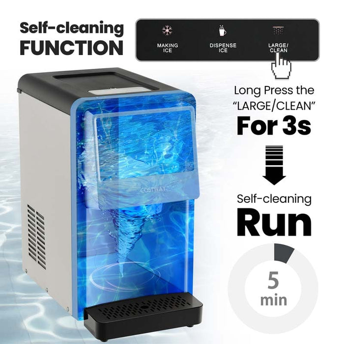 60 Lbs/24H Self Dispensing Nugget Ice Maker Countertop Sale, Price ...