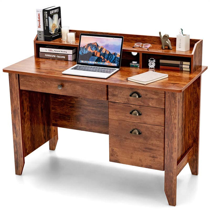 48" Rustic Brown Vintage Home Office Desk Sale, Price & Reviews ...