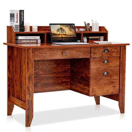 48" Rustic Brown Vintage Home Office Desk Sale, Price & Reviews ...