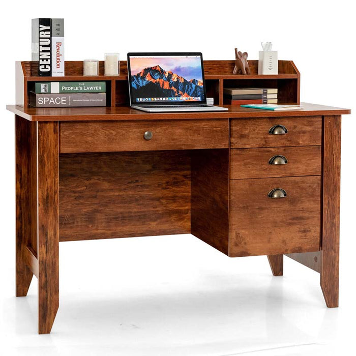 48" Rustic Brown Vintage Home Office Desk Sale, Price & Reviews ...